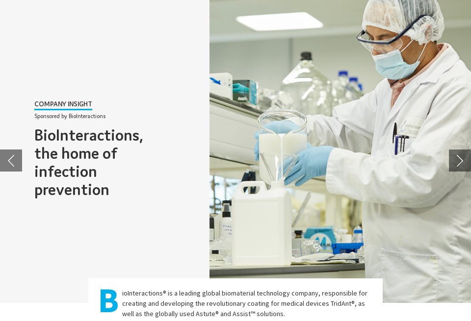BioInteractions Company Insight - Medical Technology | Issue 56 ...