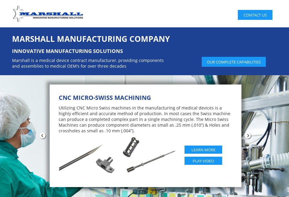 Marshall Manufacturing - Medical Technology | Issue 32 | October 2020