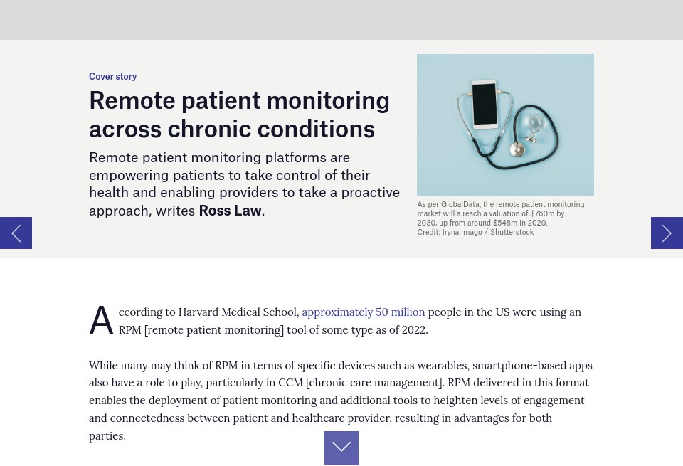 Remote patient monitoring across chronic conditions - Medical ...