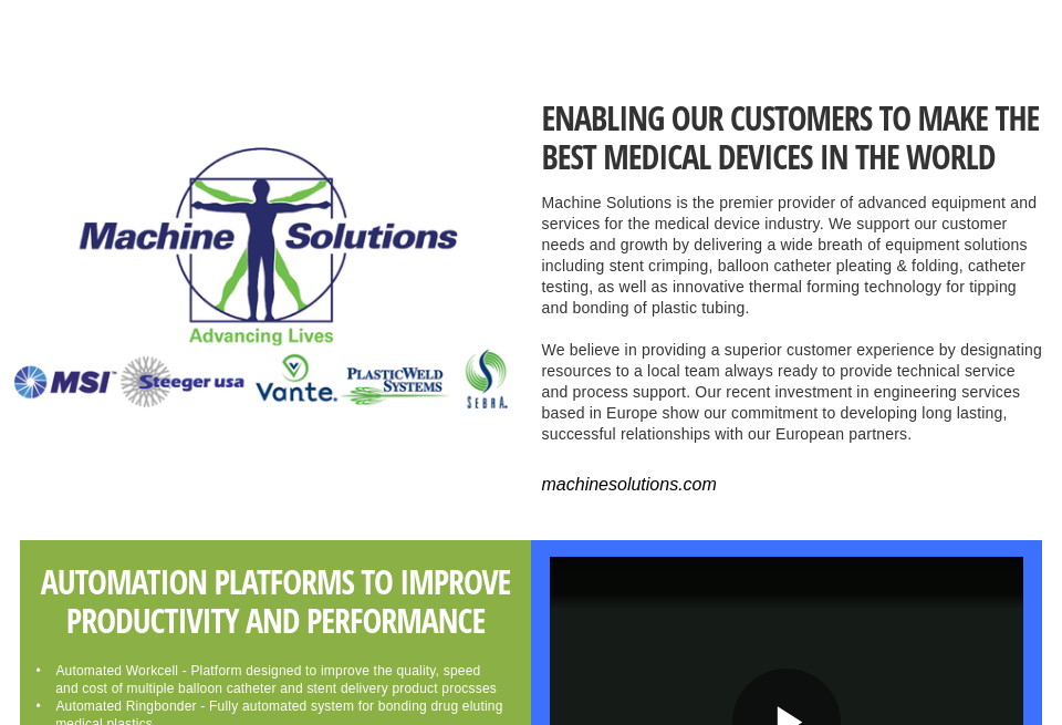 Machine Solutions - Medical Technology | Yearbook 2018