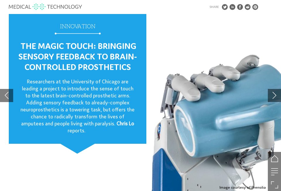 The magic touch: bringing sensory feedback to brain-controlled ...